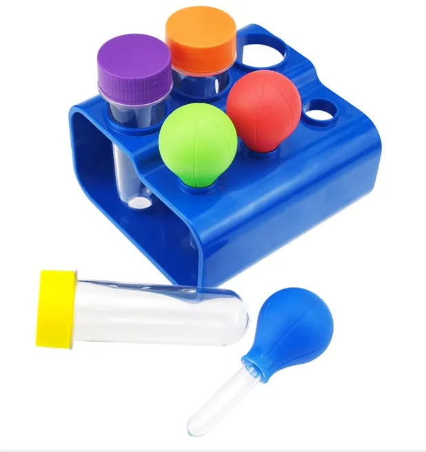 Multicolor Test Tube Dropper Combo Kit With Fixed Bracket Laboratory ...