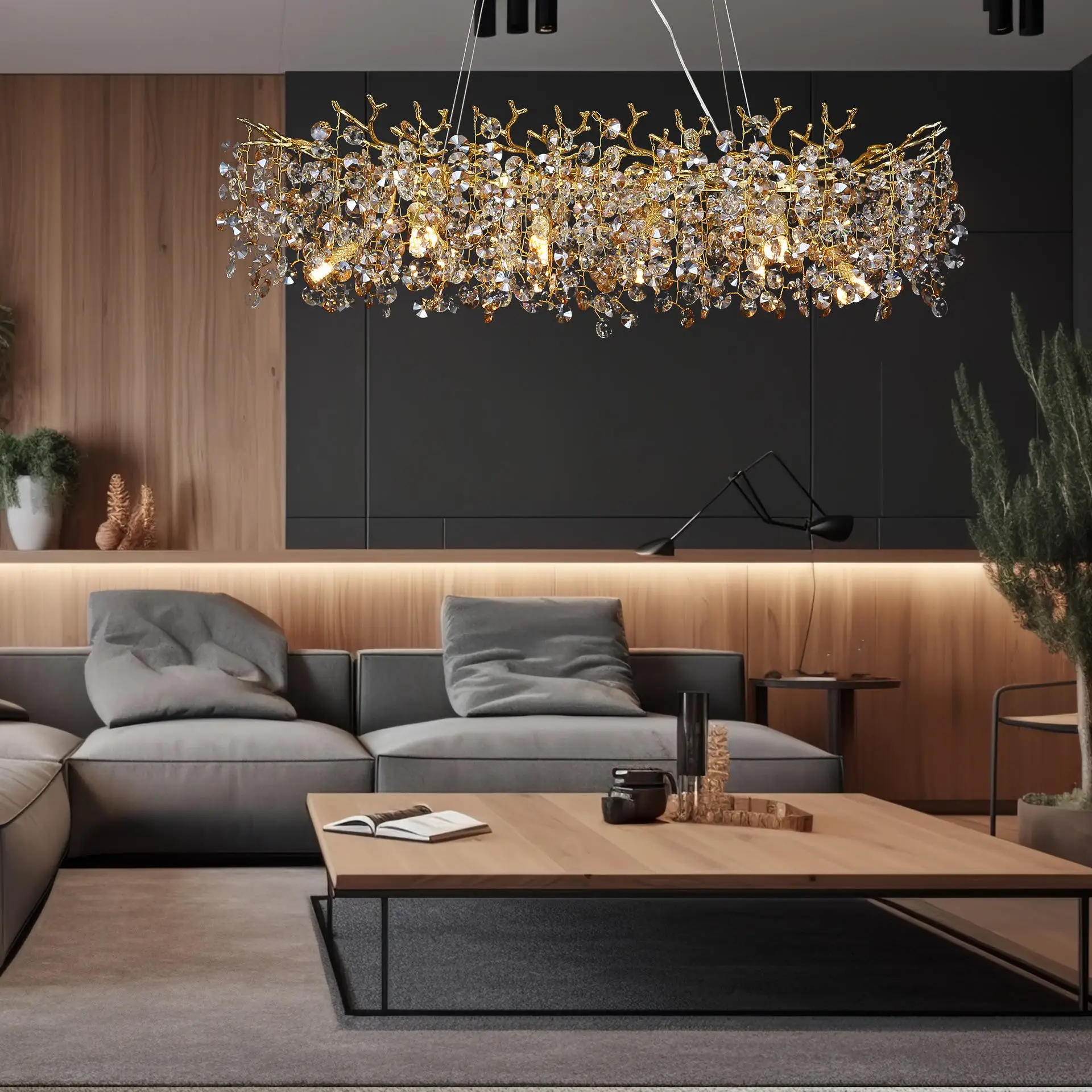 Aluminum Tree Branches Chandelier - Luxury Ceiling Light