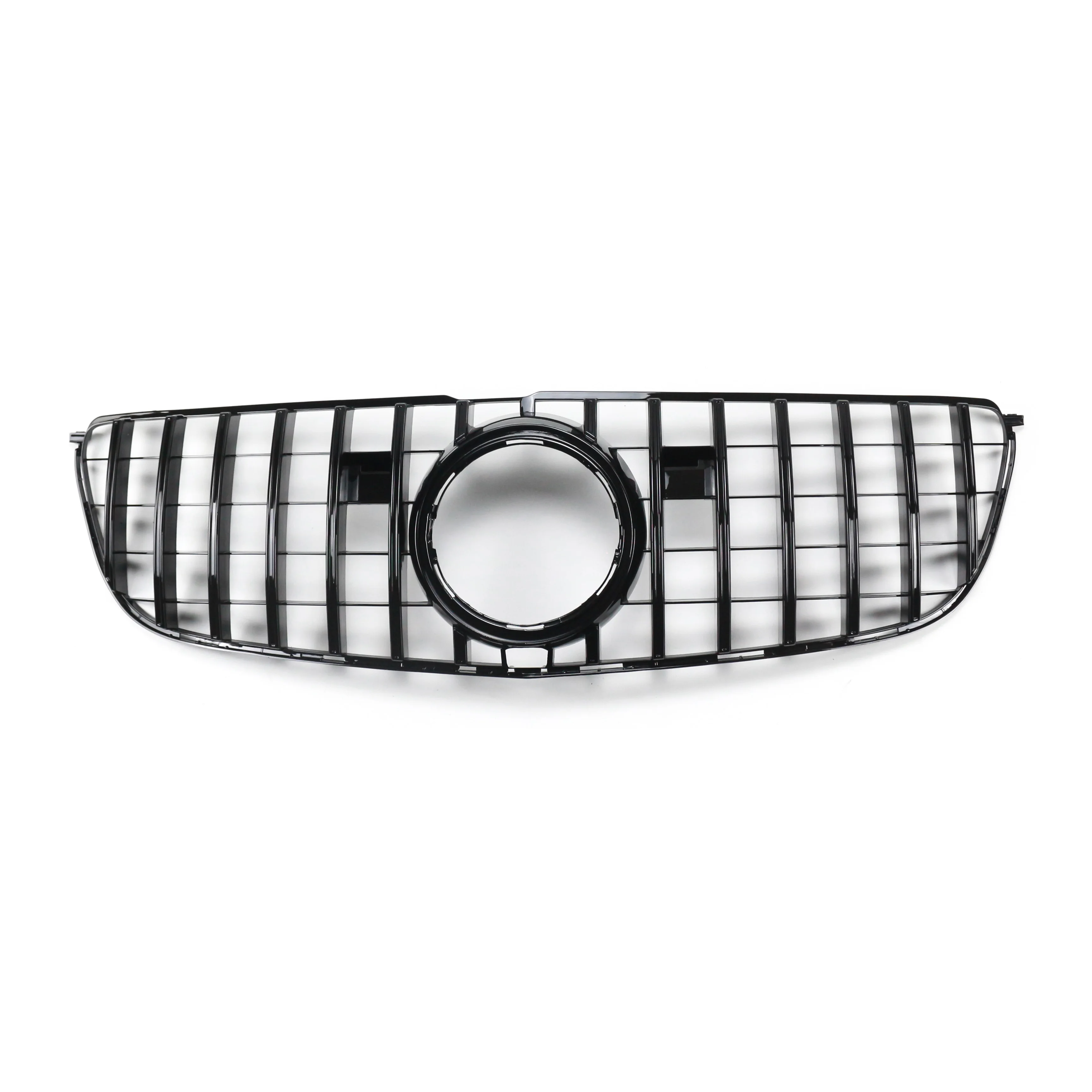 Abs Gtr Style Front Bumper Honeycomb Mesh Grille Grill For Mercedes ...
