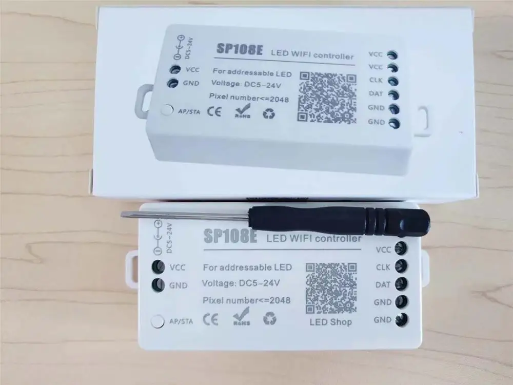 Sp108e Wireless Wifi Rgb Remote Led Controller For Ic Ws2812b Ws2811 ...