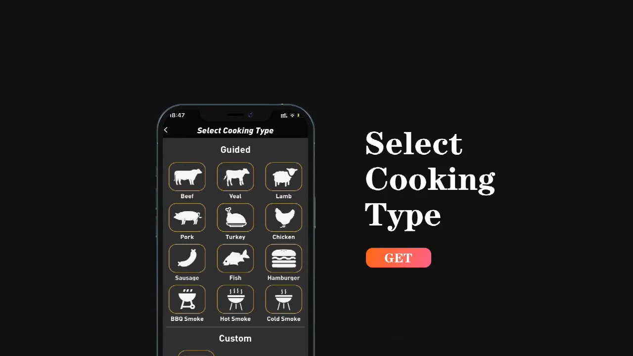 Small Smart App Digital Bluetooth Oven Smoker Grill Kitchen Wireless ...