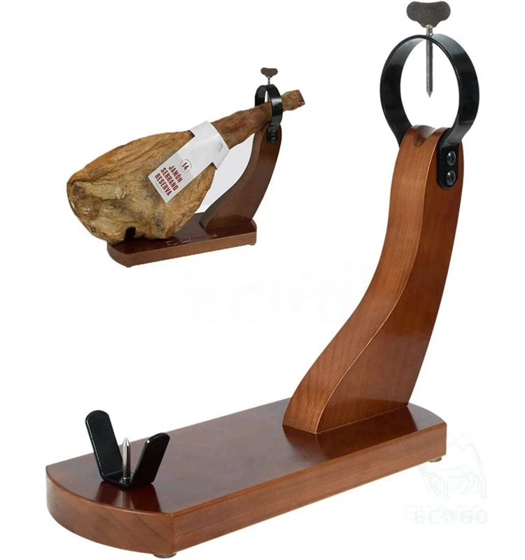 Bamboo Wooden Ham Stand - Sustainable Spanish Ham Rack