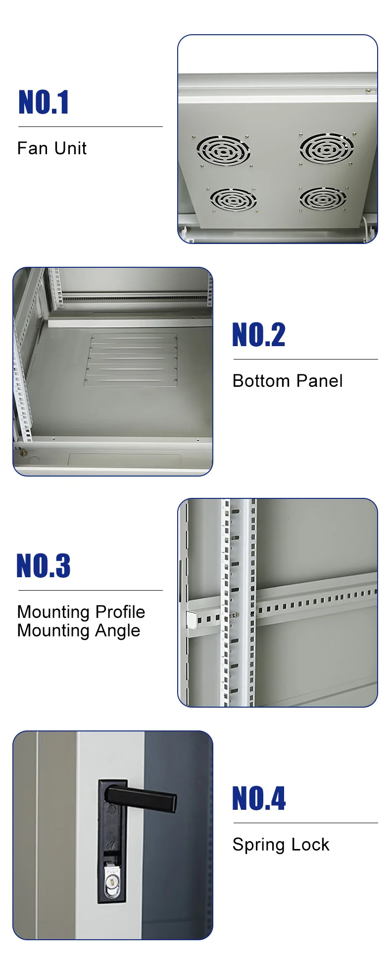 19 Inch Server Rack Assemble Metal Cabinet Glass Door Cheap Server Rack ...