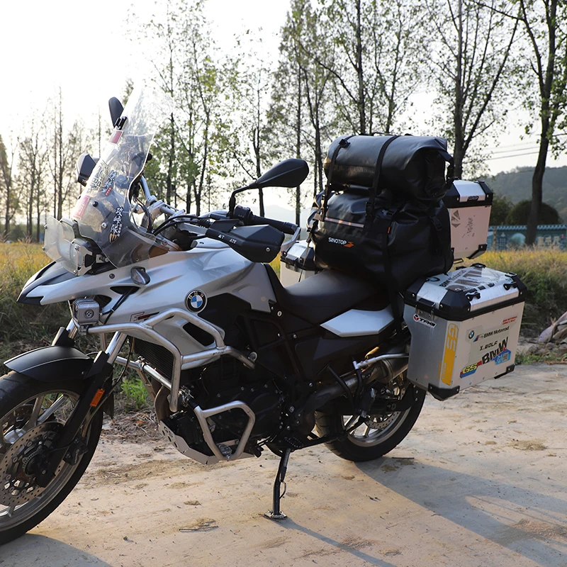 Sinotop 30l 70l Pvc Tarpaulin Waterproof Roll Top Motorcycle Rear Bag ...