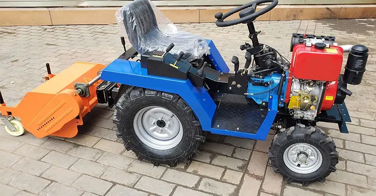 Mini Power Tiller for Tractor - Easy Operate Rotary Mini Tractor for ...