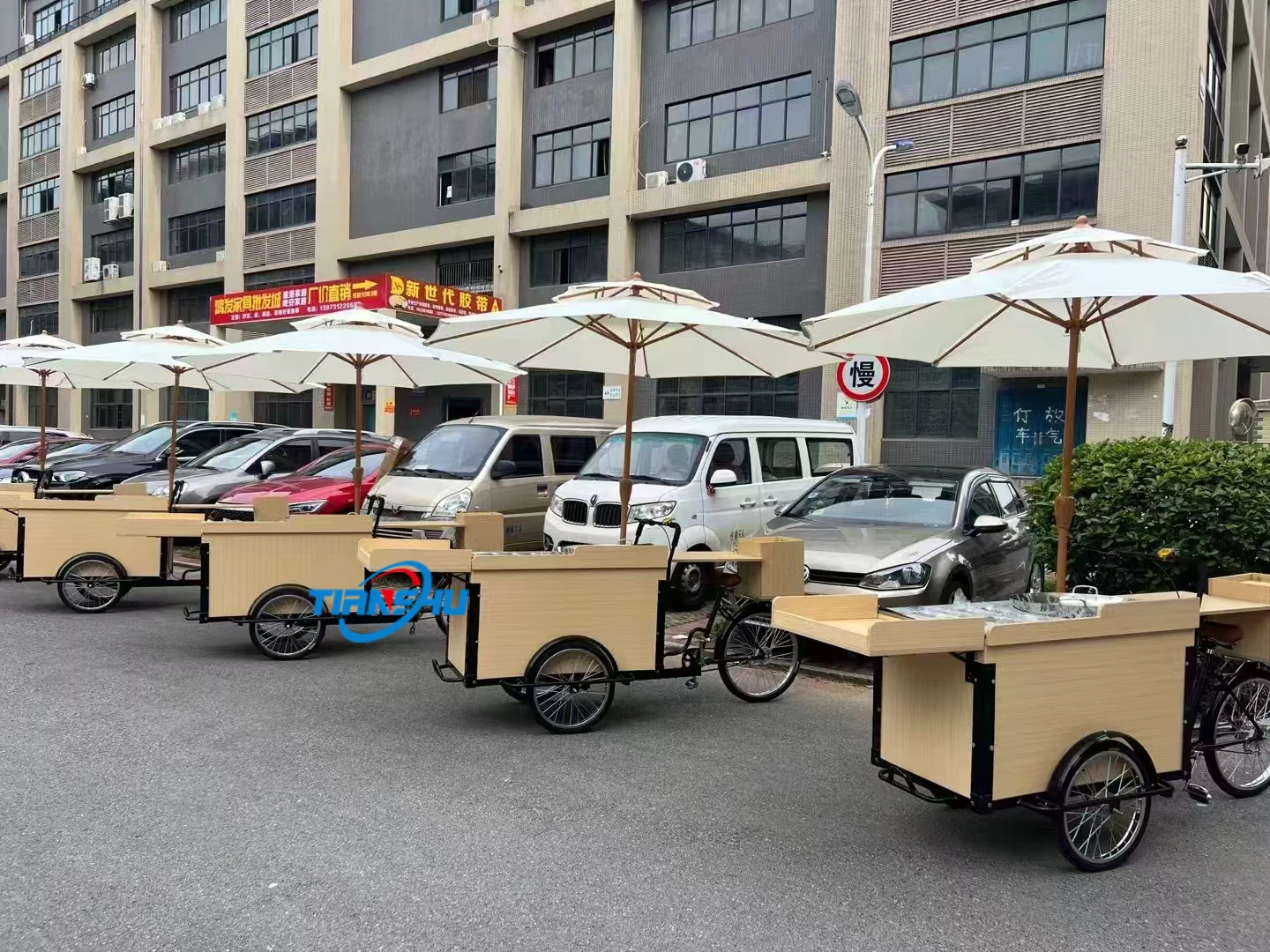 Donkey Three-wheeled Stall Promotion Dining Truck Mobile Snack Cart ...