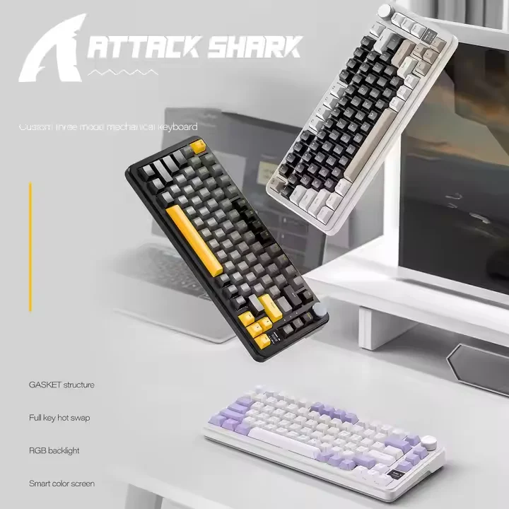 Attack Shark X85 Mechanical Keyboard - RGB Wireless Gaming