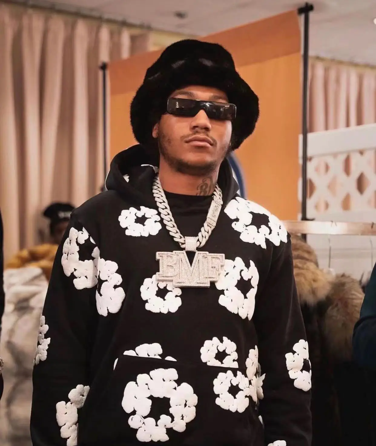 Heavyweight Denim Tears Puff Printing Hoodies Men Sweatshirt Oversized ...