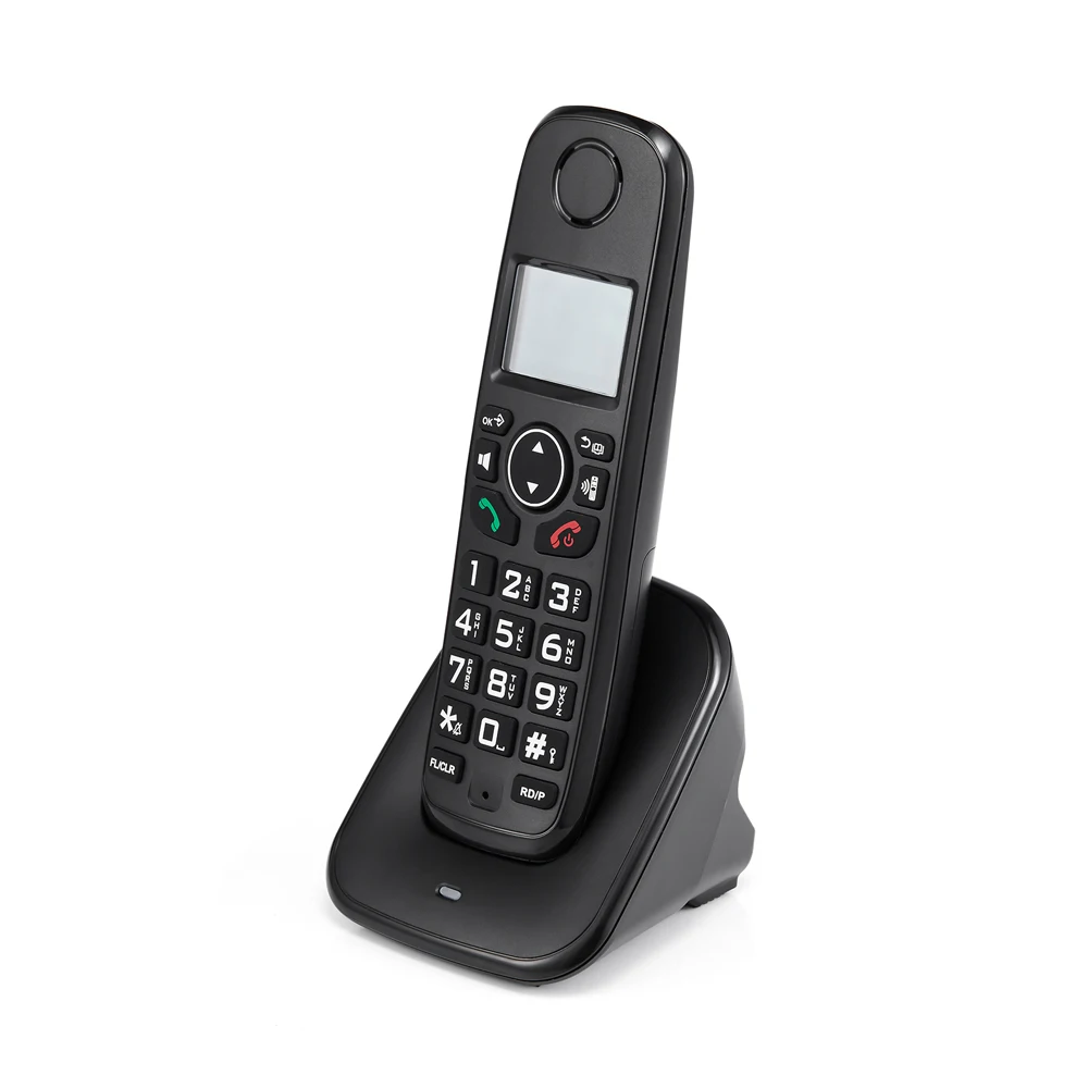 Dect Cordless Fixed Line Telephone Dect 5.0 Wireless Desktop Phone ...