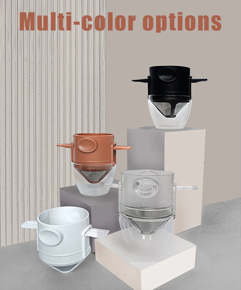 Portable Reusable Paperless Mini Coffee Filter Portable Coffee Dripper ...