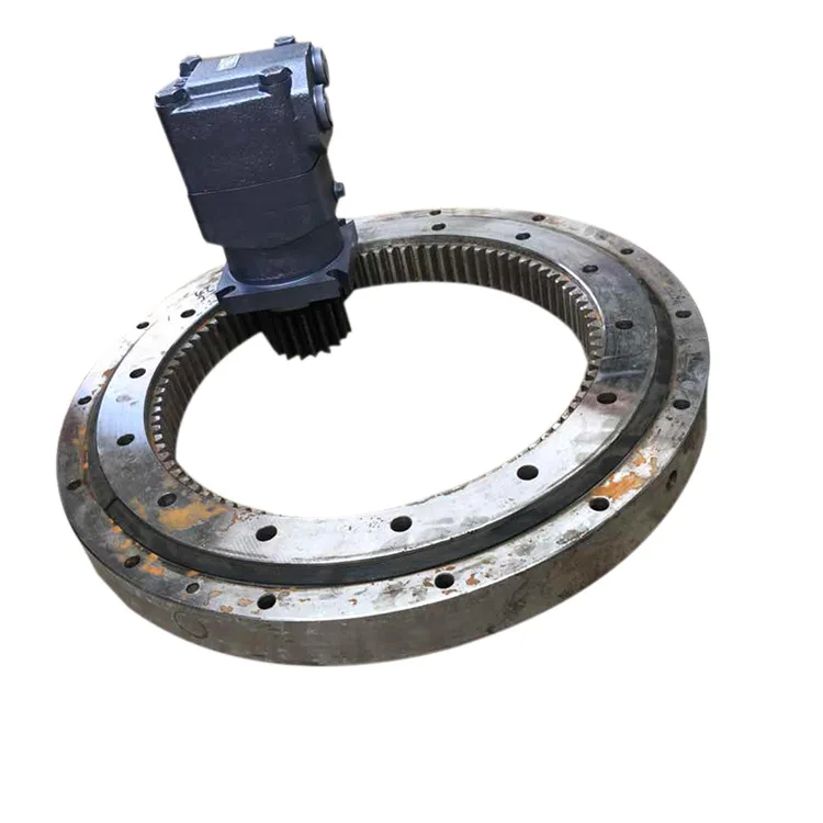 Se7 Excavator Crane Worm Gear Bearing Dual Axis Slewing Slew Drive For ...