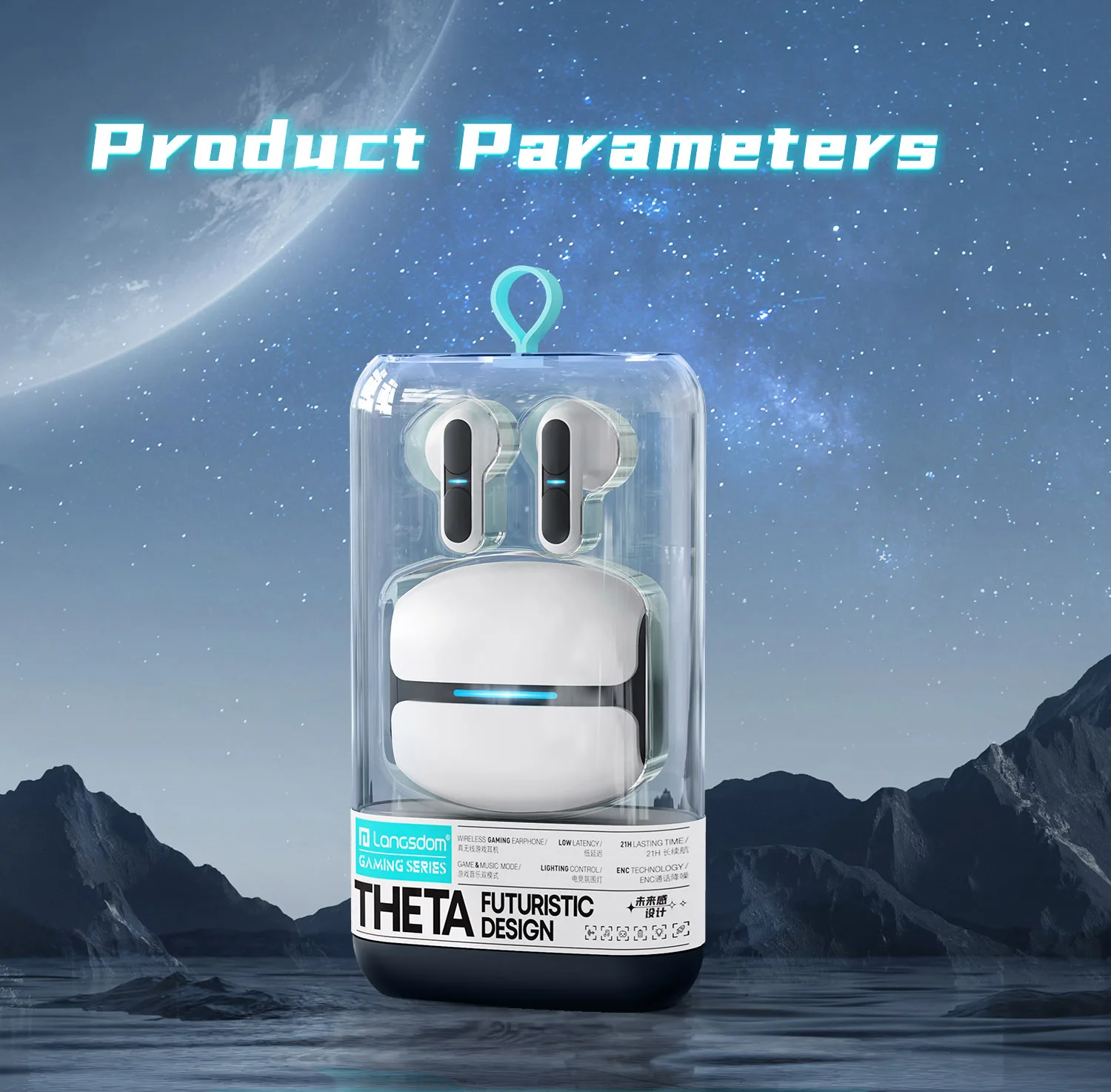 Futuristic Style High Quality Earbuds Stereo Sounds Headset Bluetooth ...