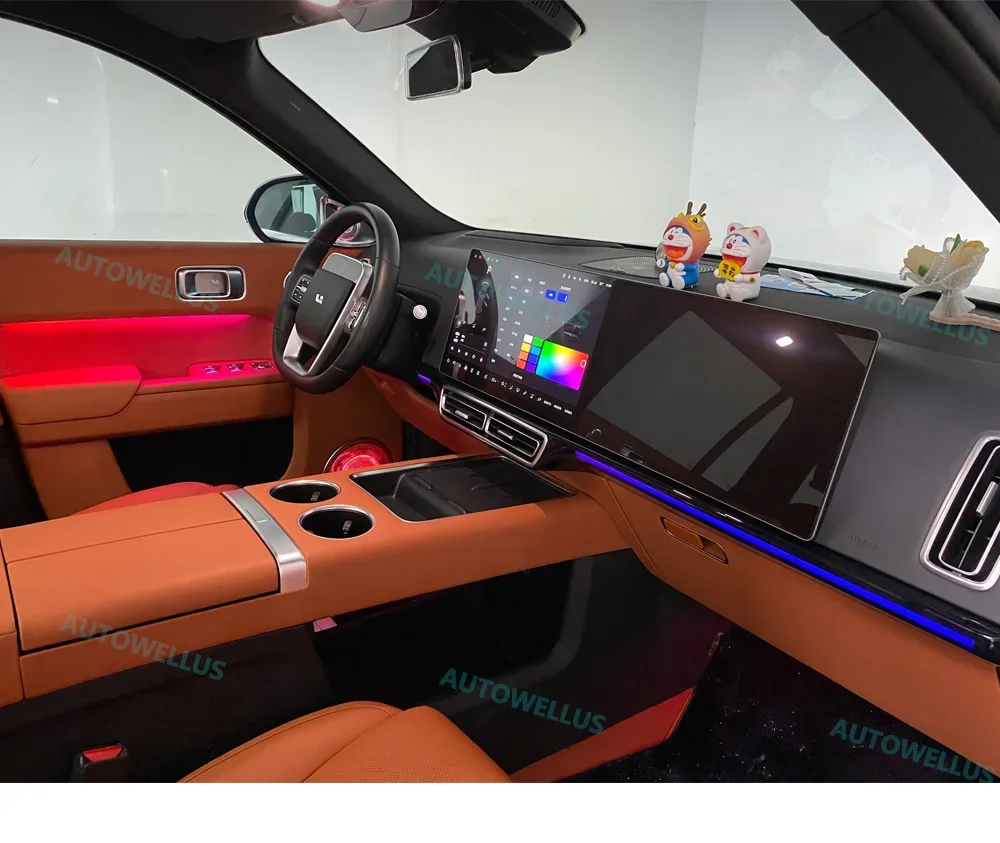 64-Color Dynamic Dashboard Door Panel Ambient Lights for Lixiang L7/L8 ...