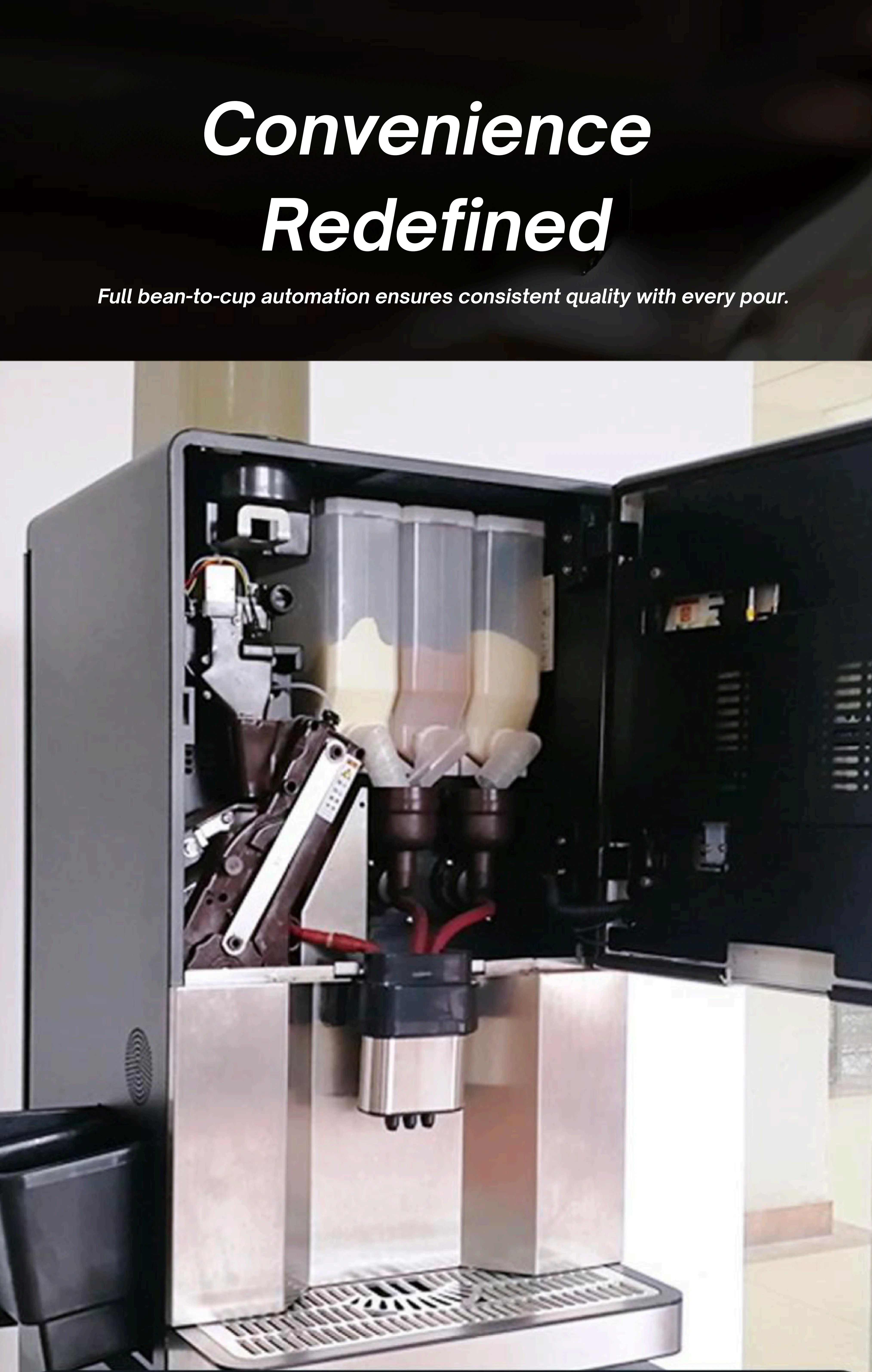 Fresh Ground Office Coffee Vending Machine with Multiple Flavors ...