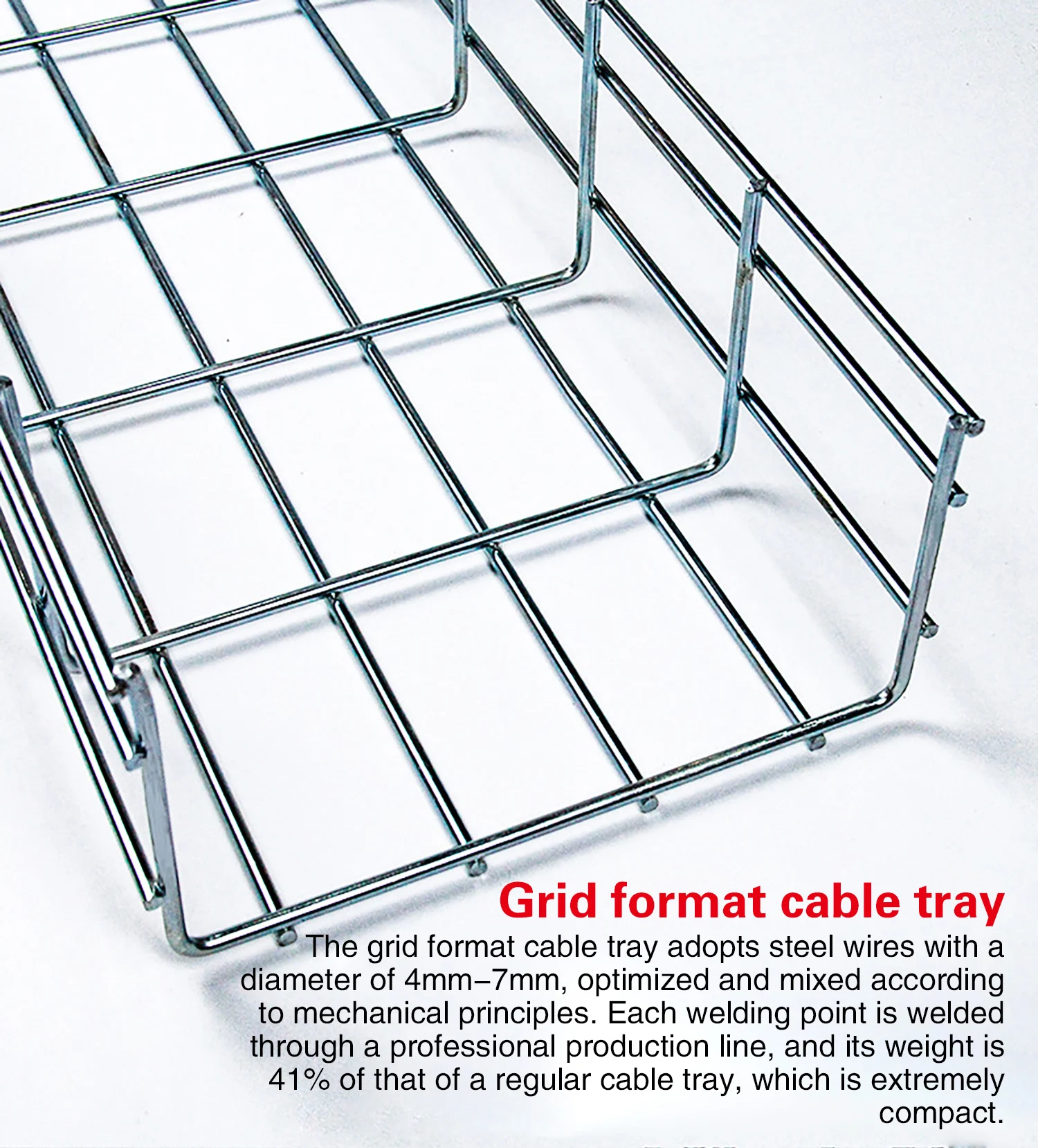 Wire Mesh Cable Tray/wire Basket Cable Tray/open Wire Basket Tray - Buy ...