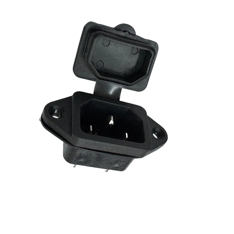 15A 250V IEC C14 Connector Lock - High Quality PBT Material
