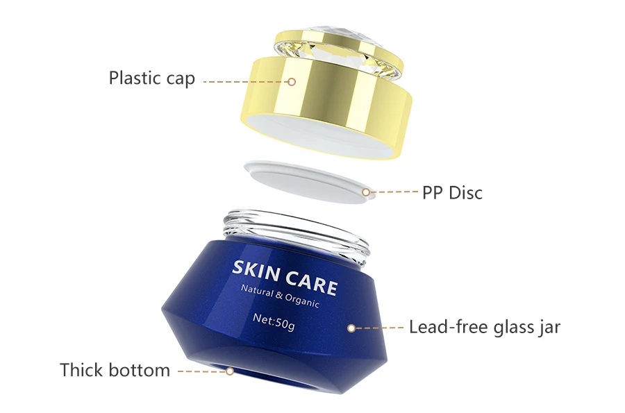 30g 50g 40ml 100ml 120ml Custom Skin Care Product Container Cream Jar ...