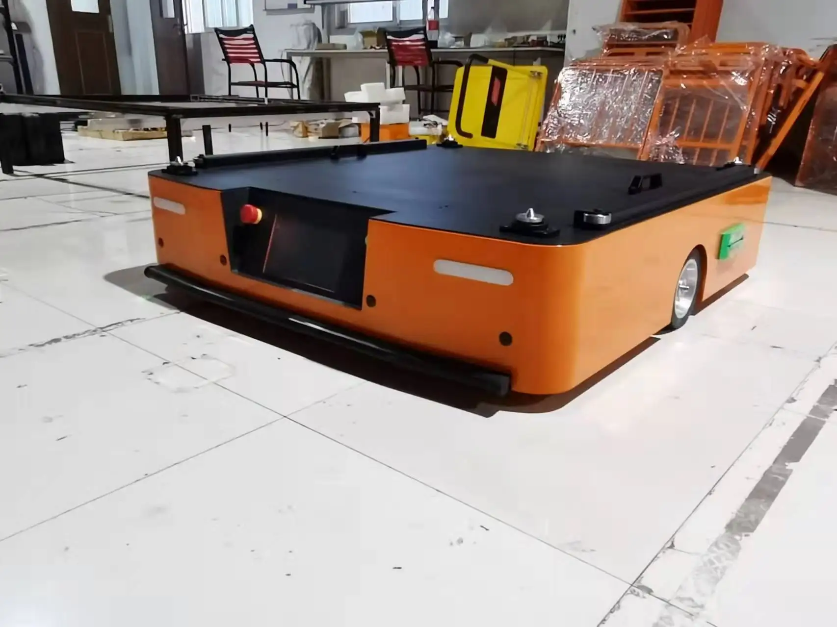 Intelligent QR Code Navigation AGV Robot for Warehouses