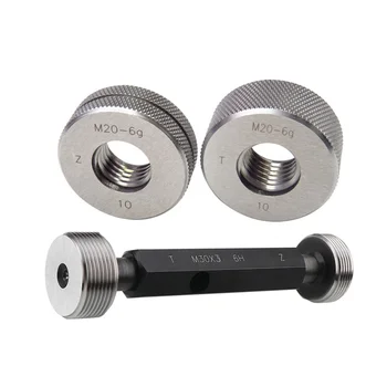 Screw Thread Plug Gauges Plain Thread Ring Gauge Master And Work Thread ...