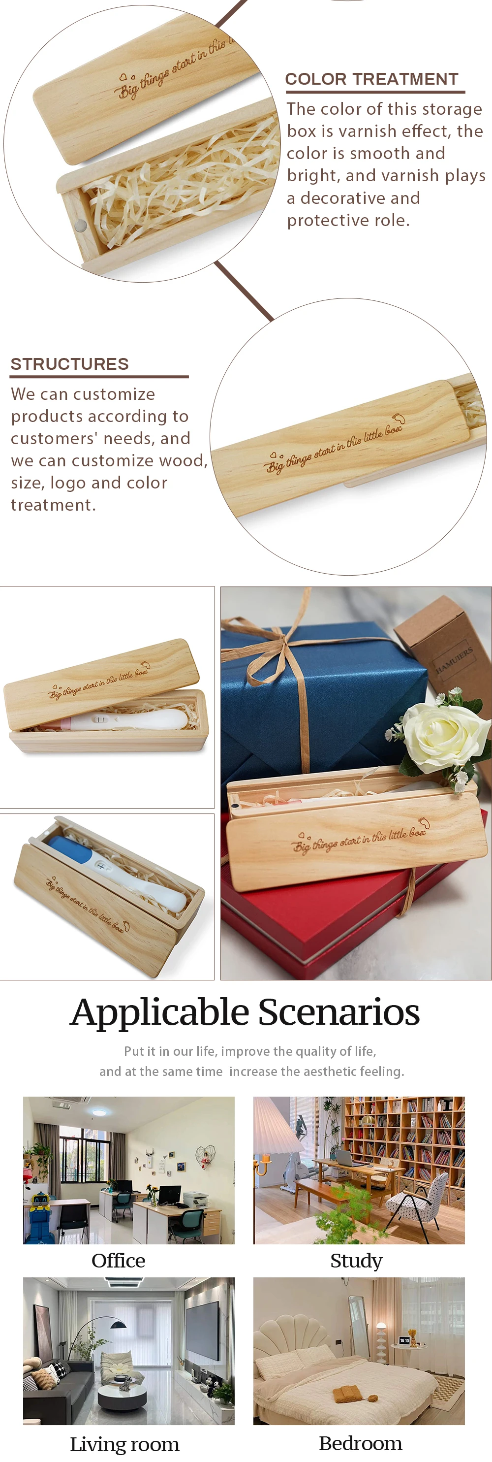 HAMUIERS Pregnancy Test Keepsake Box - Special Announcement