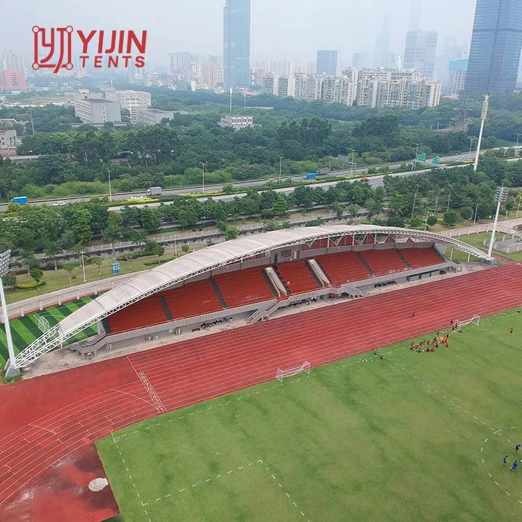 PVDF Tension Architectural Steel Stadium Covering Membrane Structure ...