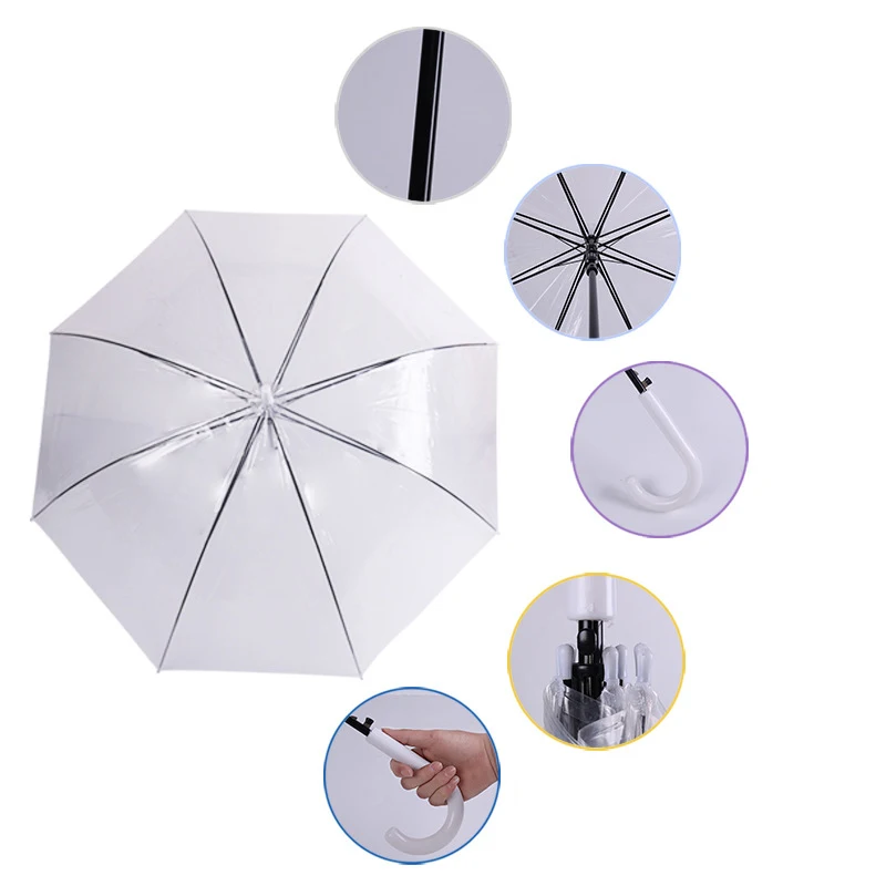 Customizable Umbrellas - DD761 Transparent PVC Kids Parasol