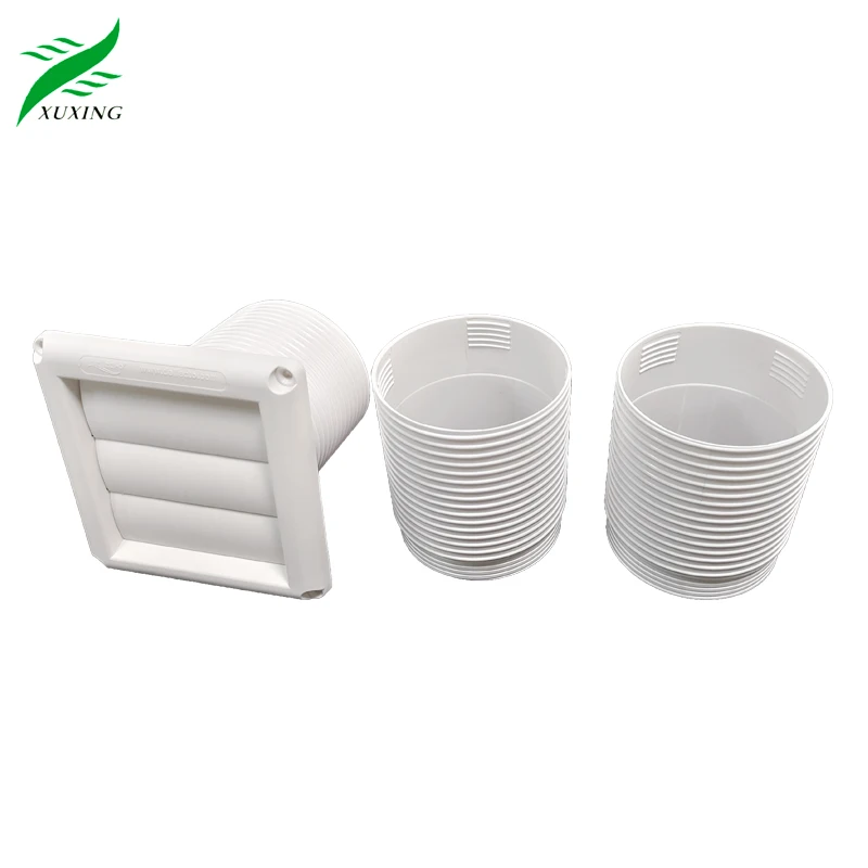 Pvc Duct Pipe HVAC Ventilation Plastic Fan End Cover Pipe Round Exhaust ...