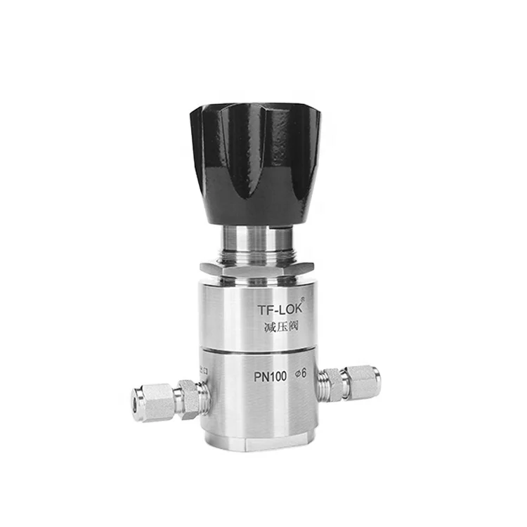 Medium Force Stainless Steel Internal Thread Reducing Valve Two Piece Ferrule Air Cng Pressure ...
