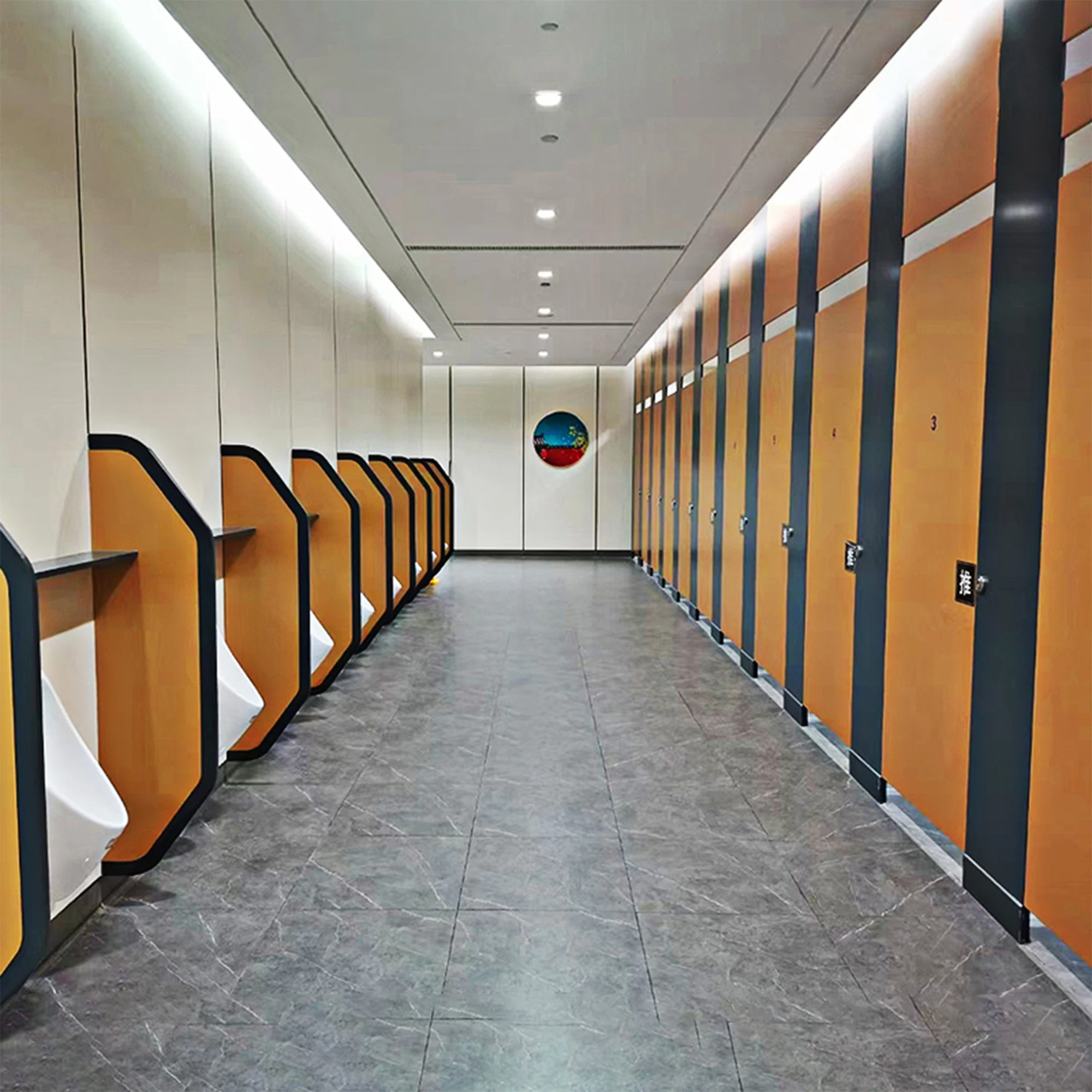 Cartmay Hpl Compact Laminate Toilet Cubicle Restroom Partition Wall ...