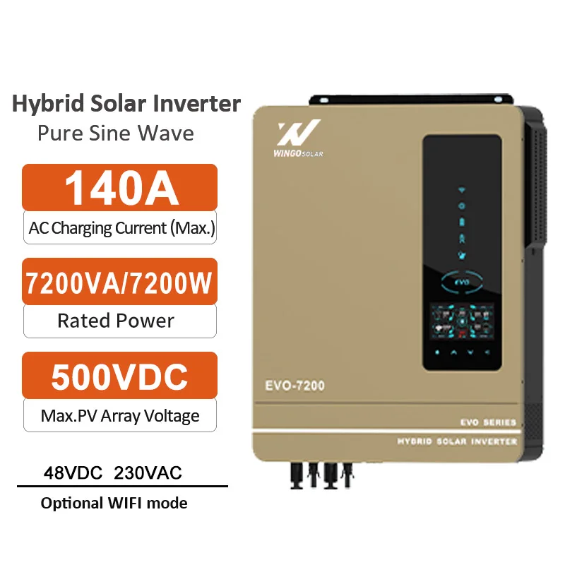 Wingo Solar Energy Storage Inverter 48v 6kw 7kw 8kw 10kw Off Grid ...
