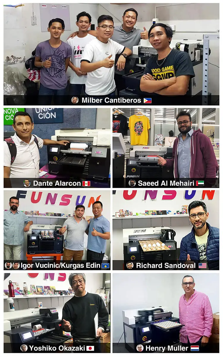 Funsun-impresora UV DTF A1 A2 A3, venta directa de fábrica, para etiquetas adhesivas, máquina ...