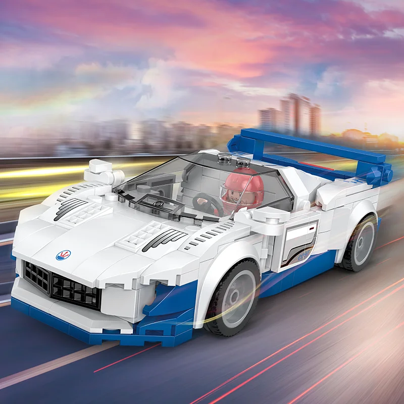 Cogo Plastic Diy Race Car Build Block Off-road Educational Car Building ...