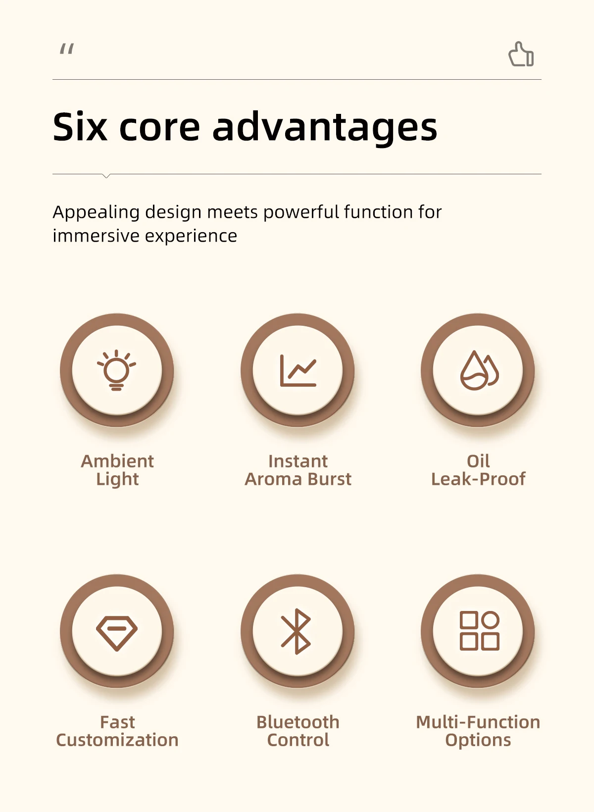 SCENTA Tabletop Scent Diffuser - App-Controlled Aromatherapy