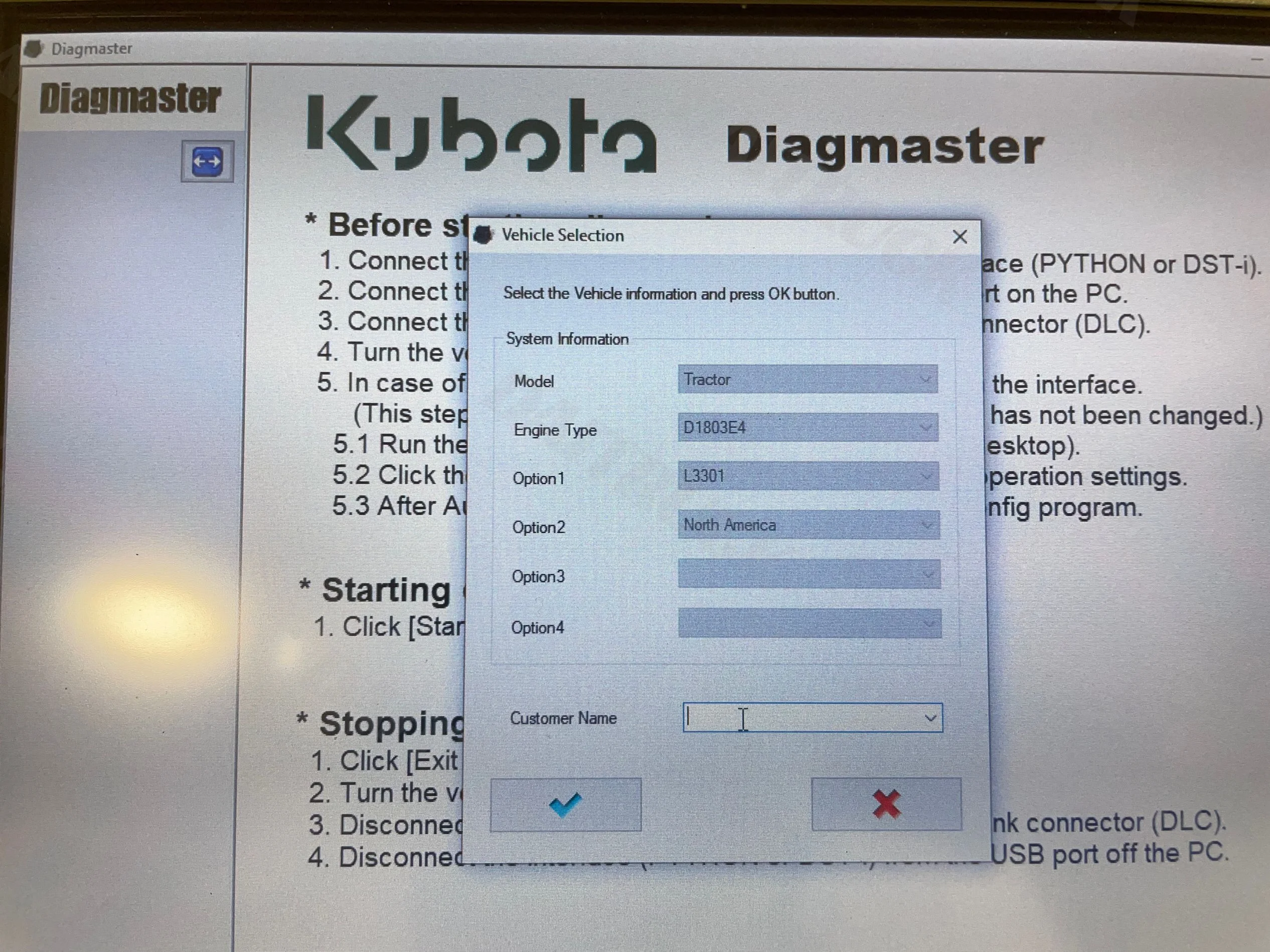 Kubota Diagmaster - Reliable Diagnostic Kit for Diesel Engines