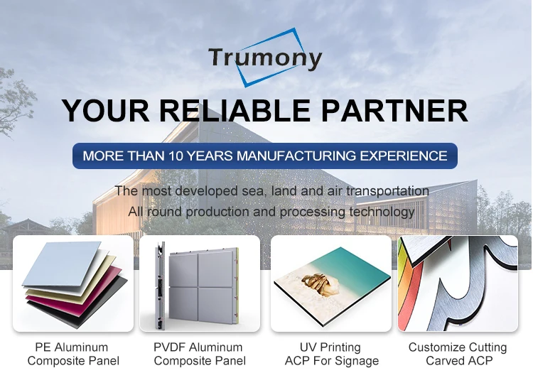 Trubond High Quality 4mm Pvdf Coated Wood Texture Aluminum Composite ...