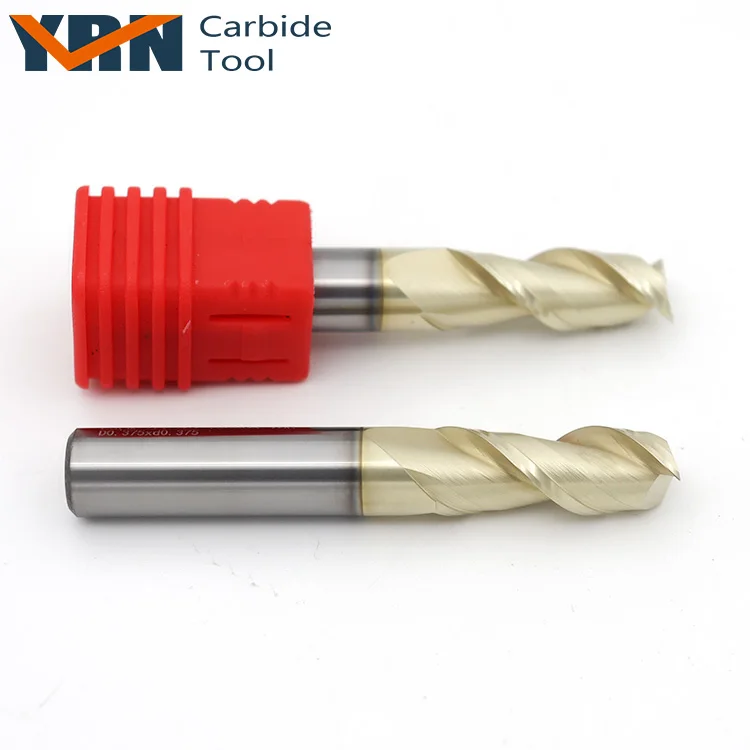 Variable Helix and Pitch 2 Flute Solid Carbide Milling Cutter ZrN ...