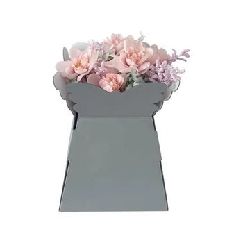 Wholesale Paper Corrugated Board Free Design Flower Bouquet Square ...