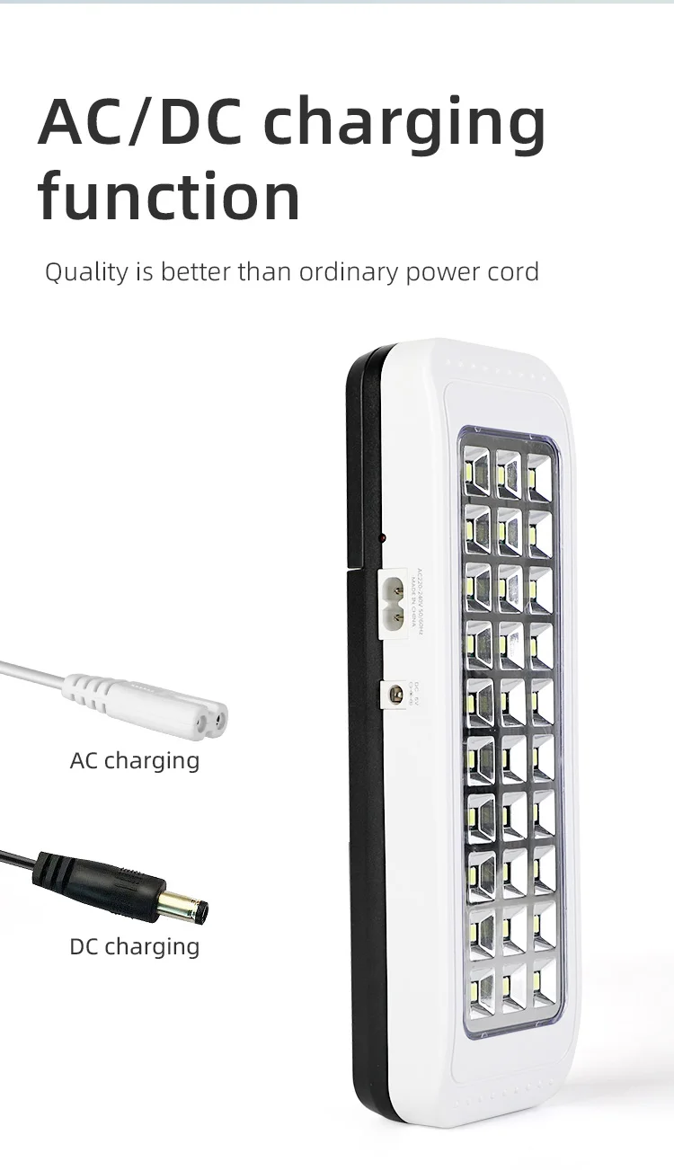 30smd Handled Rechargeable Led Lighting Portable Emergency Light ...