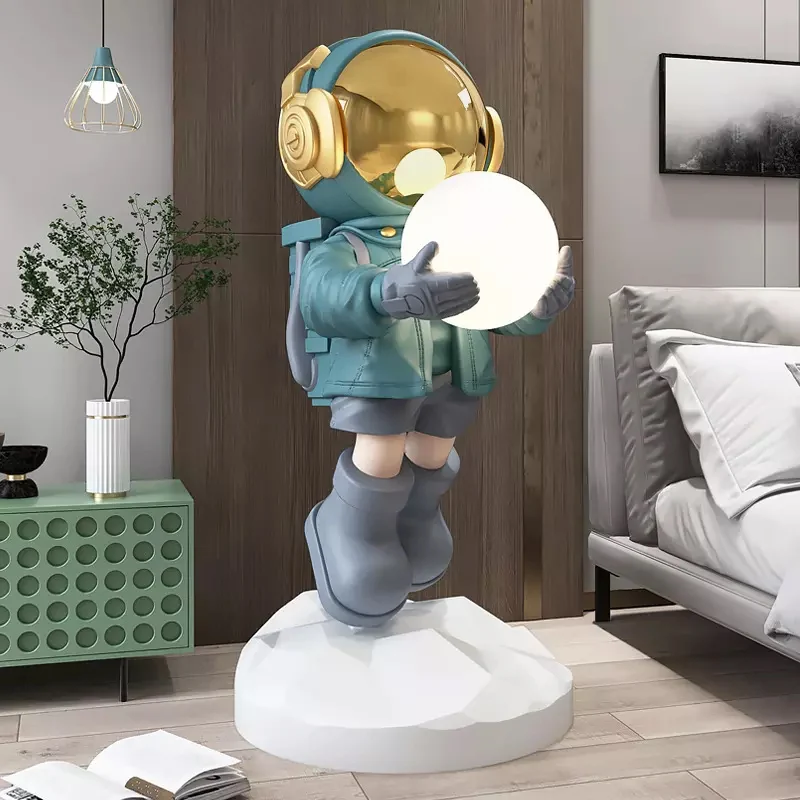 Modern Astronaut LED Floor Lamp - Stylish Living Room Lighting