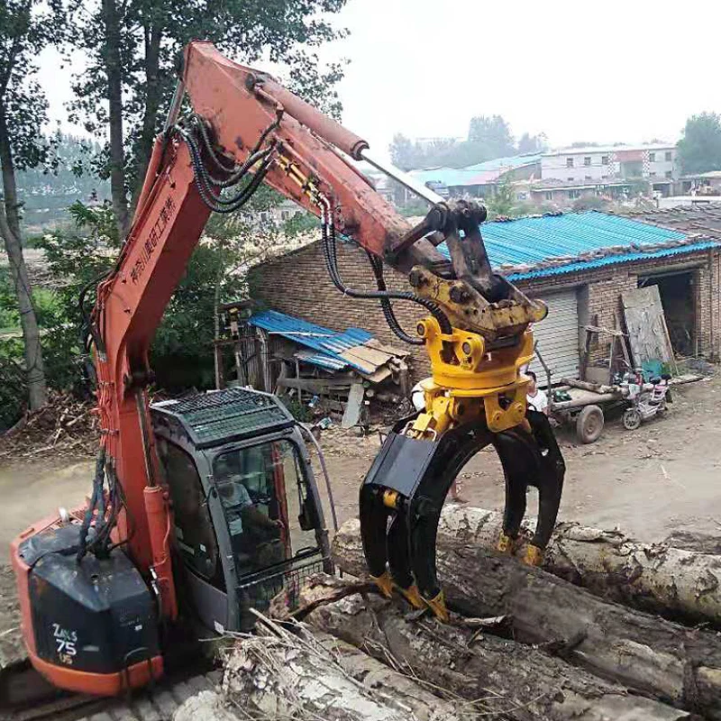 JT Attachment Timber Grab Hydraulic Rotating Wood Log Grapple for ...