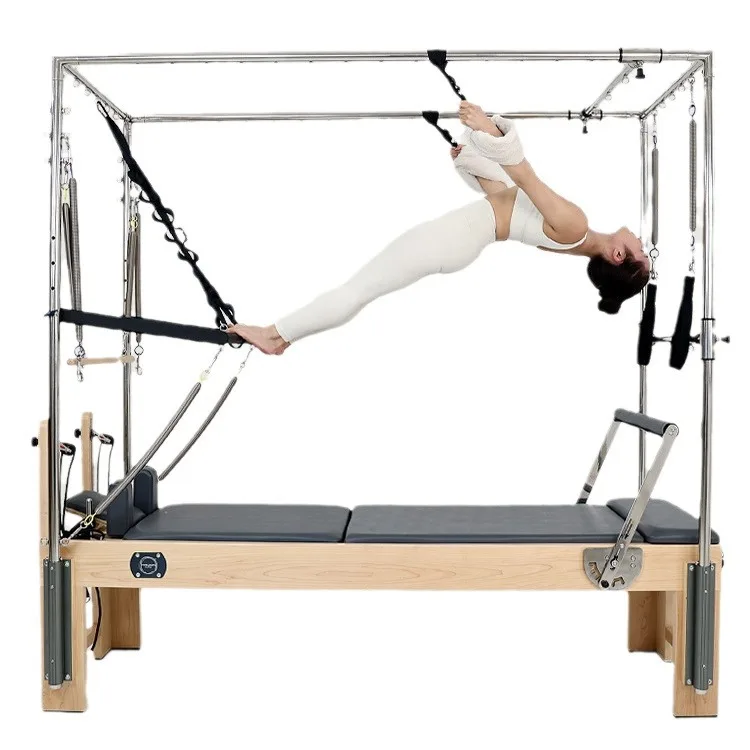 Maple Trapeze Pilates Reformer Bed with Tower Wood Pilates Reformer