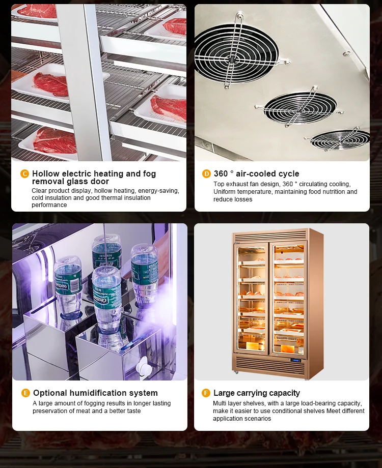 Deep Sea Fish Dry Aged Cabinet Air Cooler Display Showcase Refrigerator ...