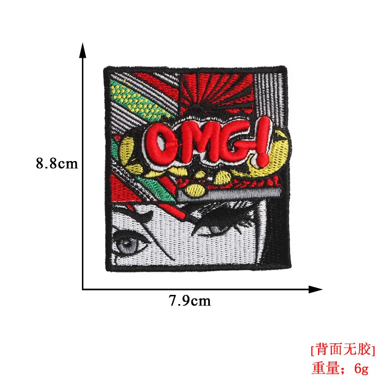 For Costume Cartoon Letters Badge Cartoon Embroidered Patch - Buy ...
