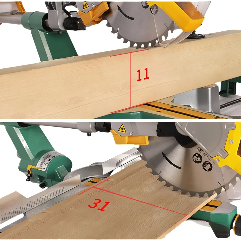 Industrial Induction Motor Sliding Miter Saw New Aluminium Cutting ...
