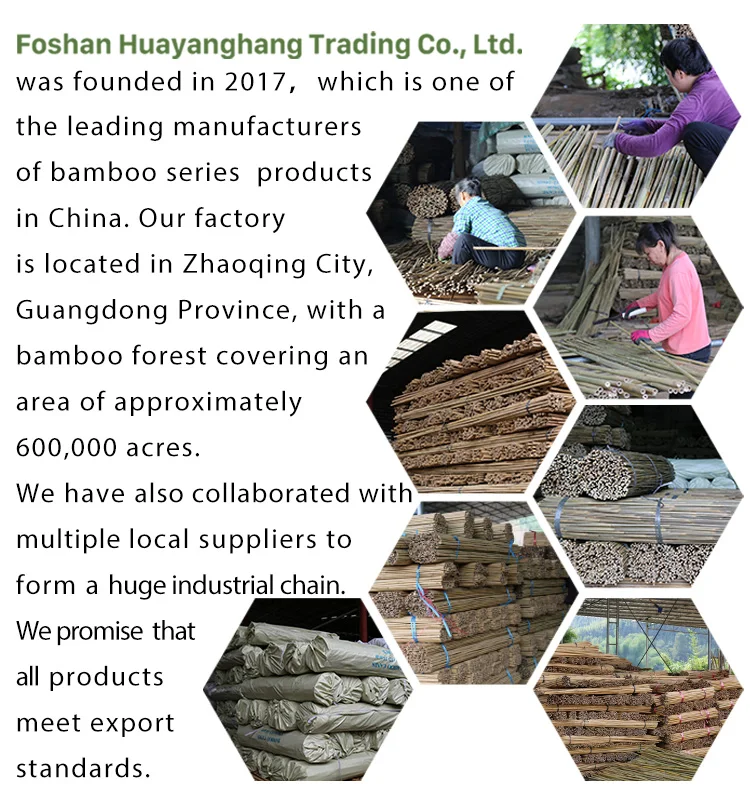 Hyh Wood Product Processing Line Natural Bamboo Pole For Sale - Buy ...