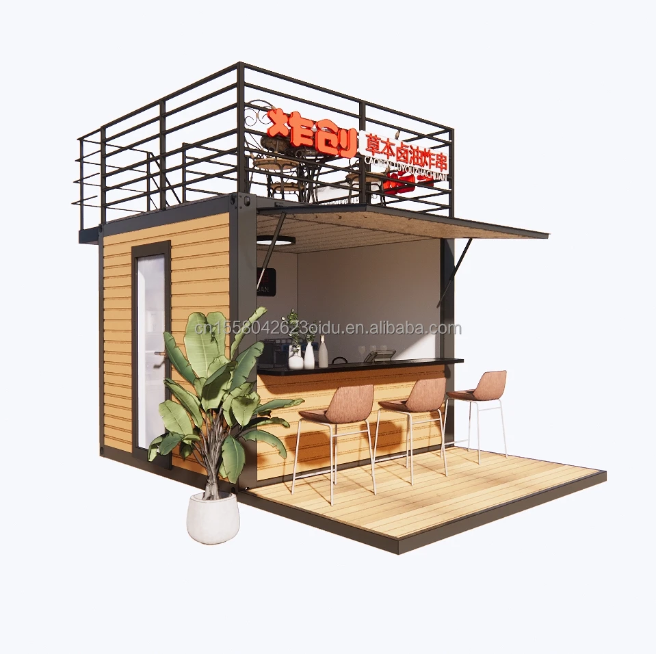 10ft Modern Design Fast Food Mini Pop-up Shop Flat Pack