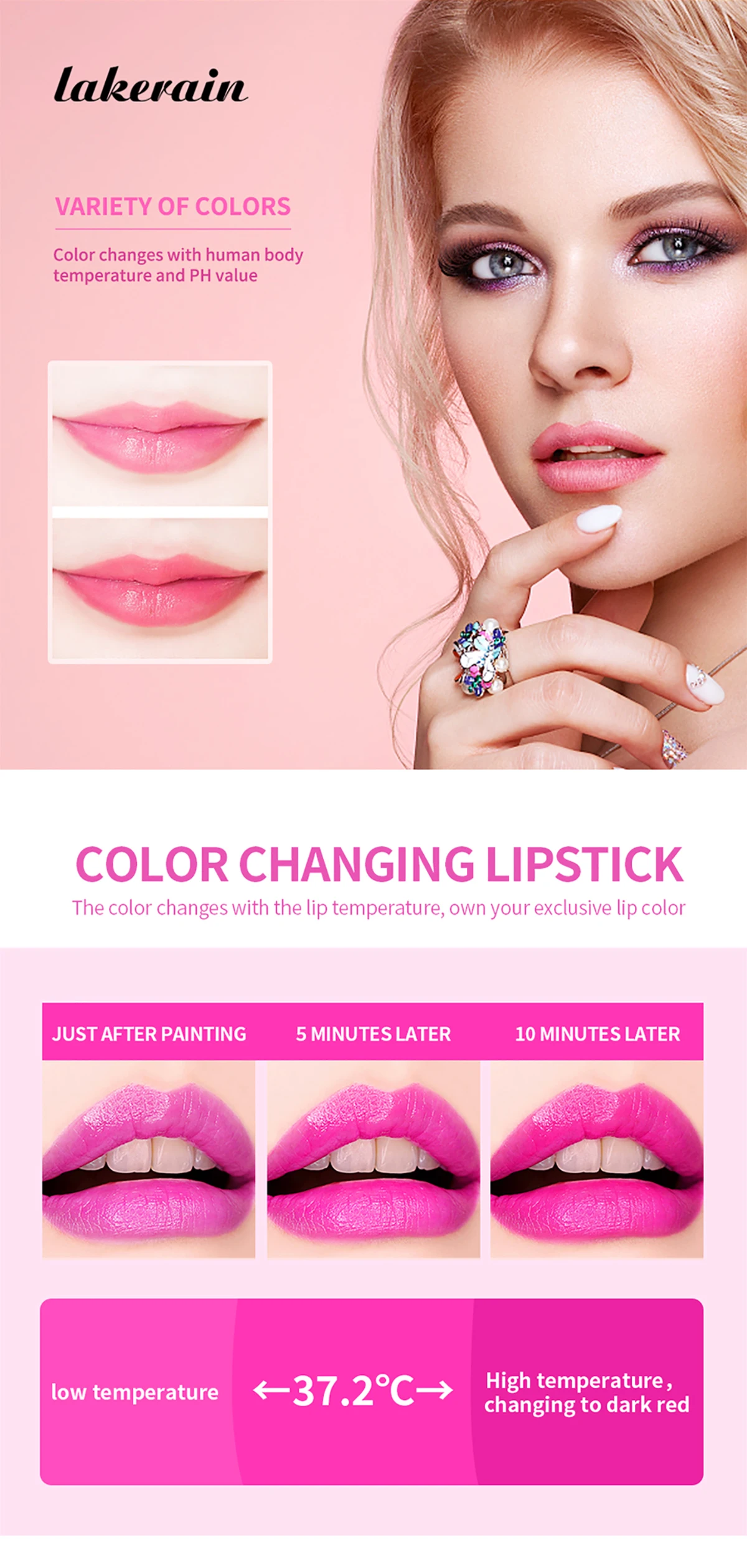 Wholesale Private Label Lipsticks Logo Customize Brand Magic Liquid ...