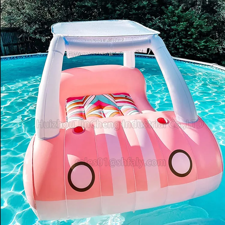 Luxury Inflatable Golf Cart Pool Float - Land & Water Use