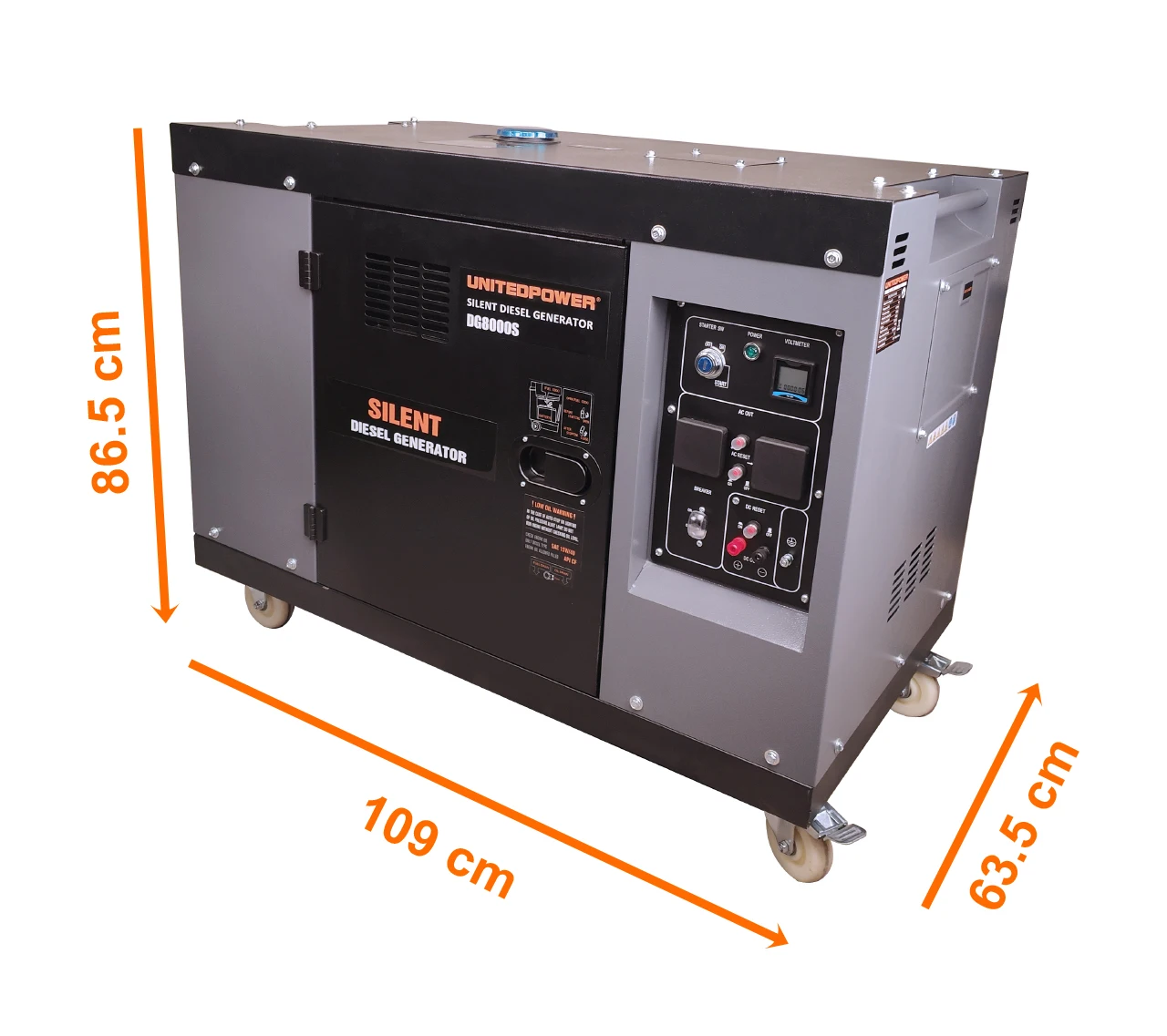 6.0kw Silent Diesel Power Generator 380v Diesel Electric Generators Ac ...