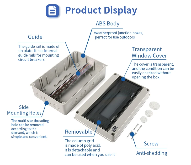HT 12 Way Distribution Board - Waterproof & Durable